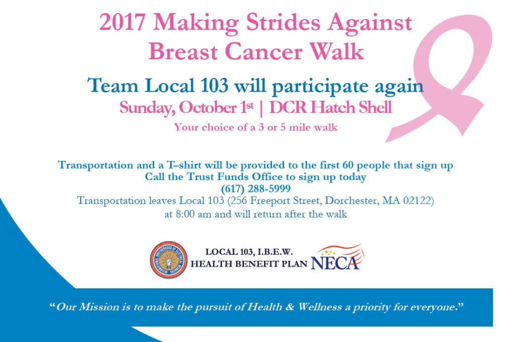 2017 Making Strides Against Breast Cancer Walk - I.B.E.W. Trust Funds 103